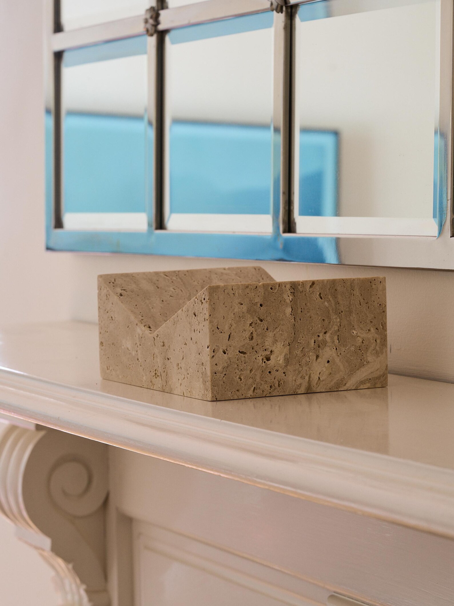 Natural Travertine Bookstand, Minimalist Stone Book Holder, Recipe ...