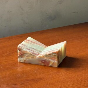 Lux Brown Onyx Bookstand in 2 Sizes, Marble Bookstand, Book Holder ...