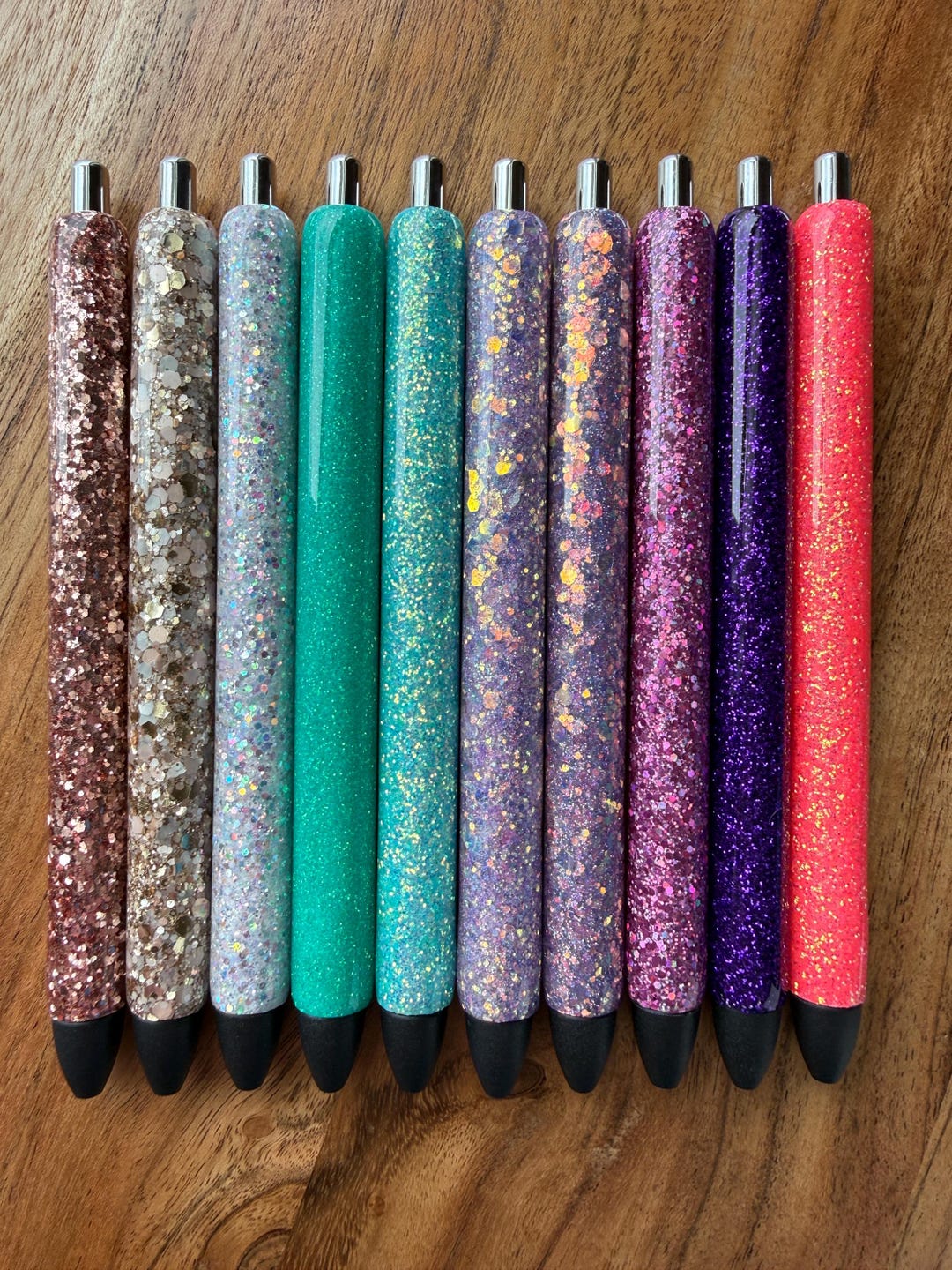 Ready to Ship! Single Color Glitter Epoxy Pens - Etsy