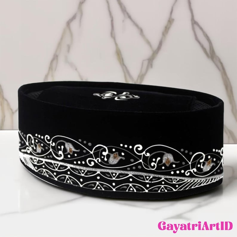 Hanging Flower Painted Songkok With High AC 9, Comfortable to Wear ...