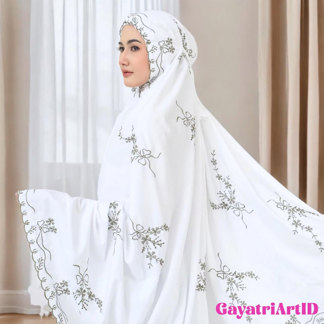 Adult Embroidered Coquette Prayer Robe - Beautiful Full Lace Ribbon ...