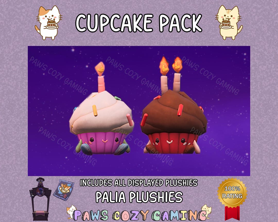 Palia Cupcake Pack - Palia Anniversary Cupcake - Botanical Bliss ...