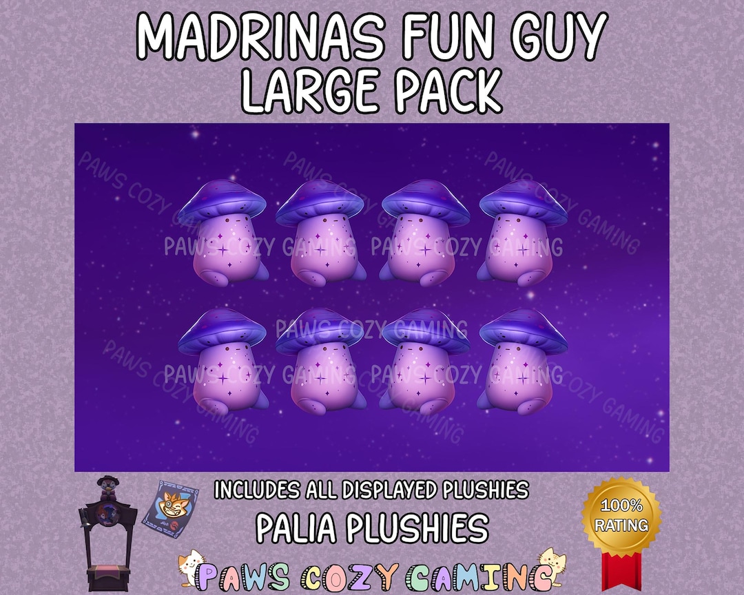 Palia Madrinas Fun Guy Mushroom Large Pack - Madrinas Pink Mushroom ...