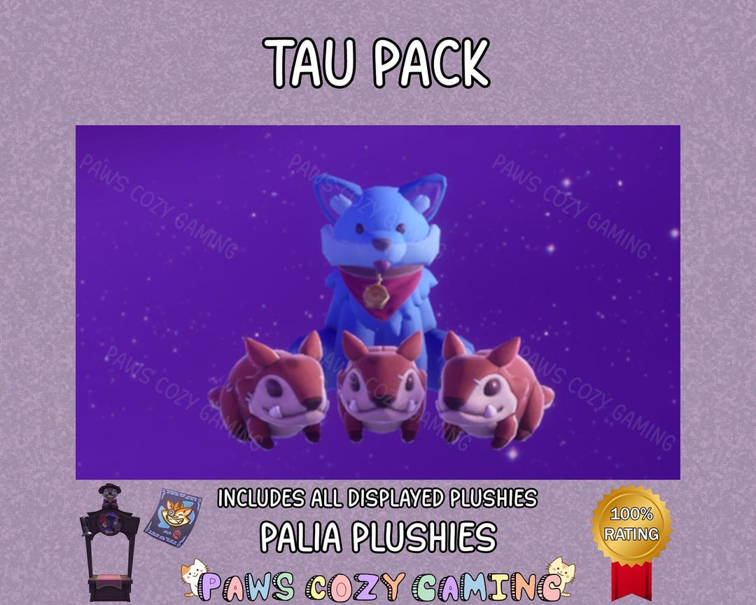Tau Palia Plushies Pack - Palia Tau Plushie - Palia Chapaa Plushie ...