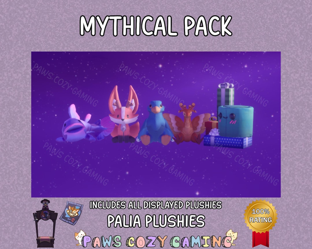 Mythical Palia Plushies Pack - Palia Kitsuu Plush - Ancient Fish ...