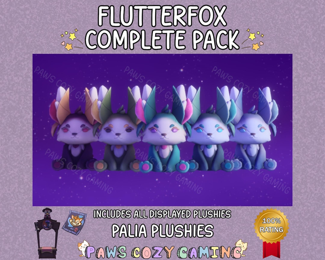 Palia Flutterfox Complete Pack - Leafy Plush - Winter Flutterfox ...