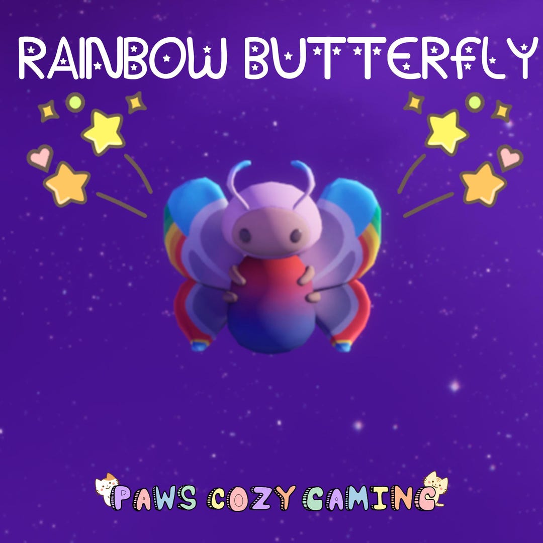 Rainbow Butterfly - Palia Plushies - Etsy
