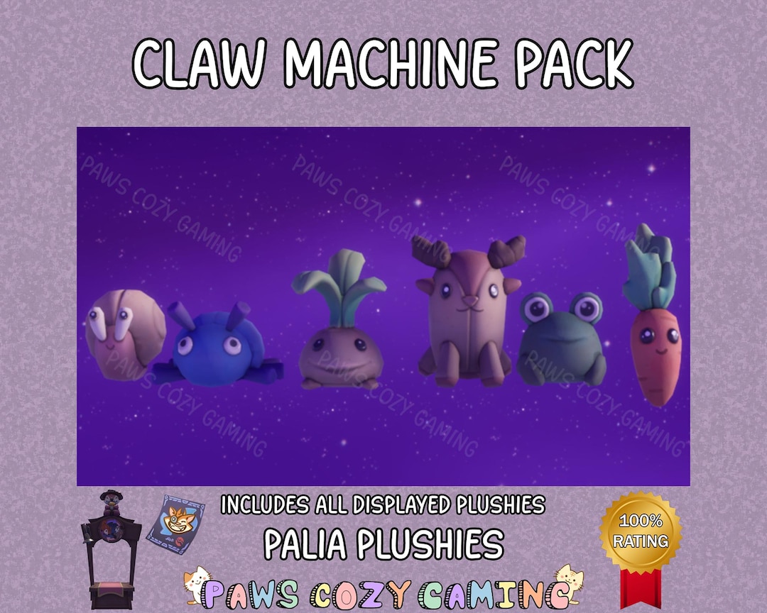 Palia Claw Machine Li'l Plushies Pack - Lil Carrot - Lil Beetle - Lil ...