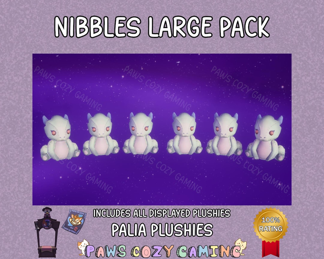 Palia Nibbles Large Pack - Nibbles the Drake Plushie - Green Dragon ...