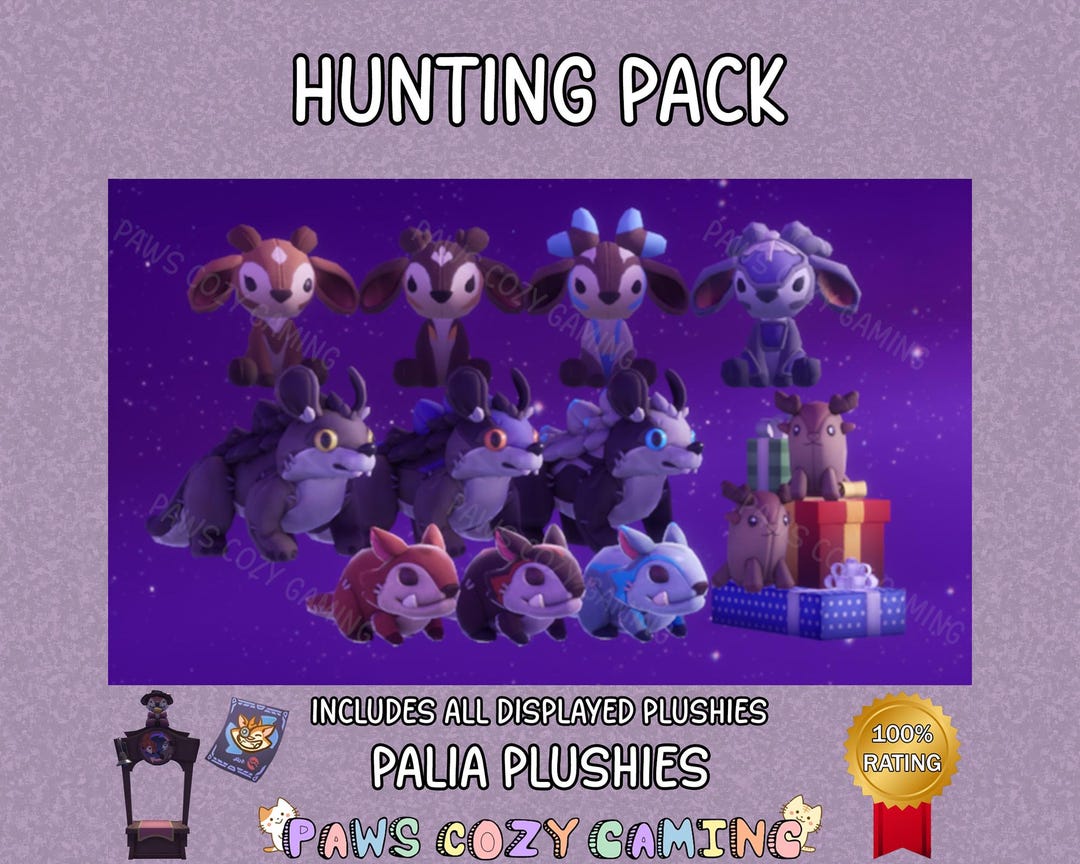 Hunting Palia Plushies Pack - Chapaa Plush - Proudhorn Sernuk Plush ...