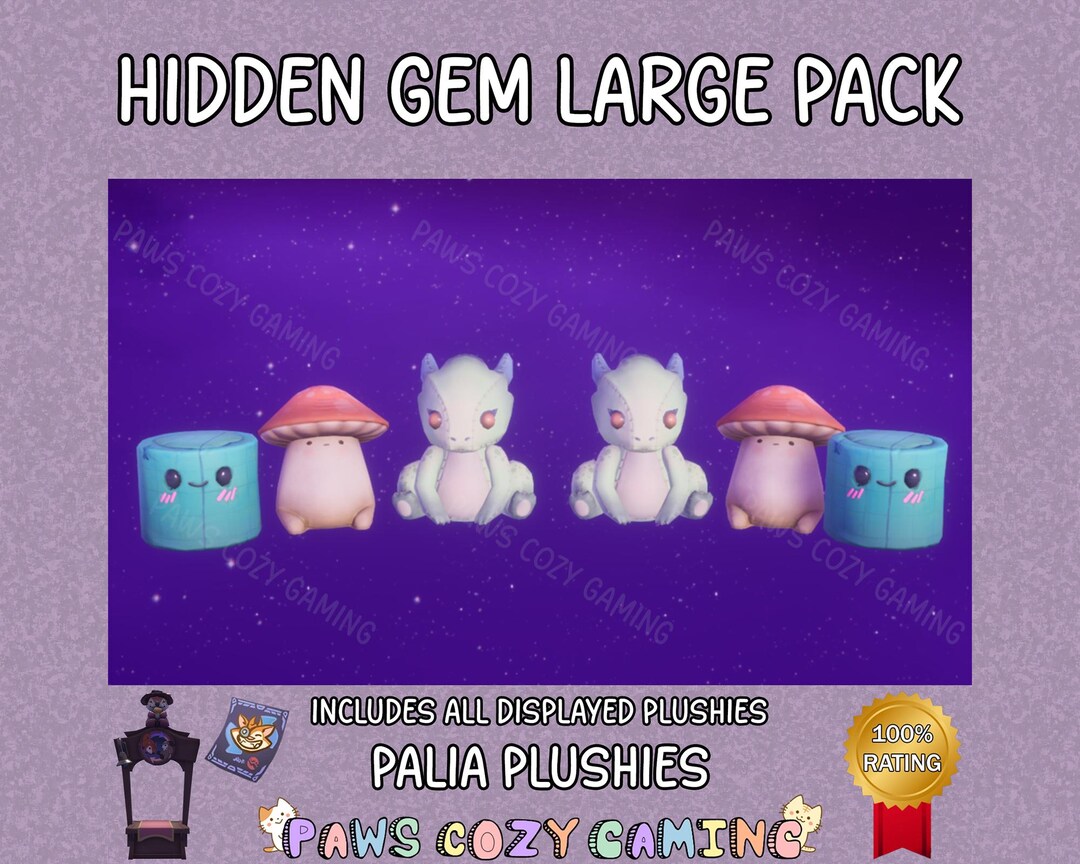 Palia Hidden Gem Large - Cyl - Nibbles Plushie - Fun Guy Plush - Drake ...