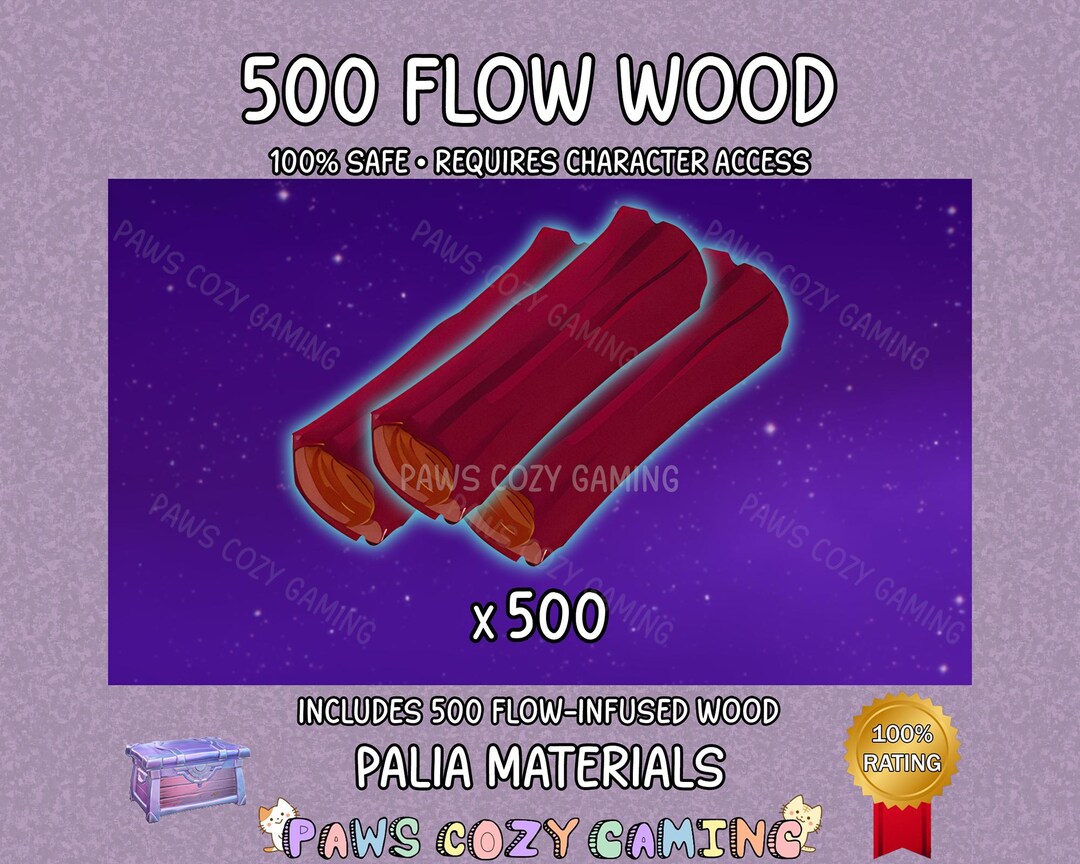 Palia Flow Wood Large Pack - 500 Raw Flow Wood - Palia Flow Wood ...