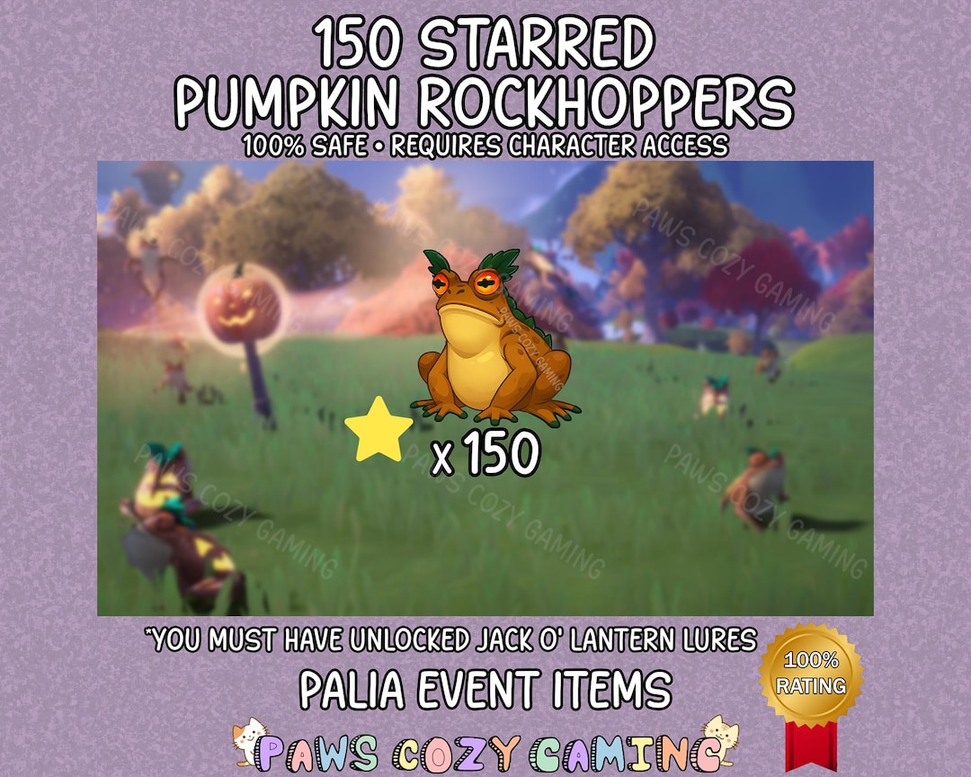 Palia Starred Pumpkin Rockhoppers Pack - 150 Starred Pumpkin Rockhopper ...