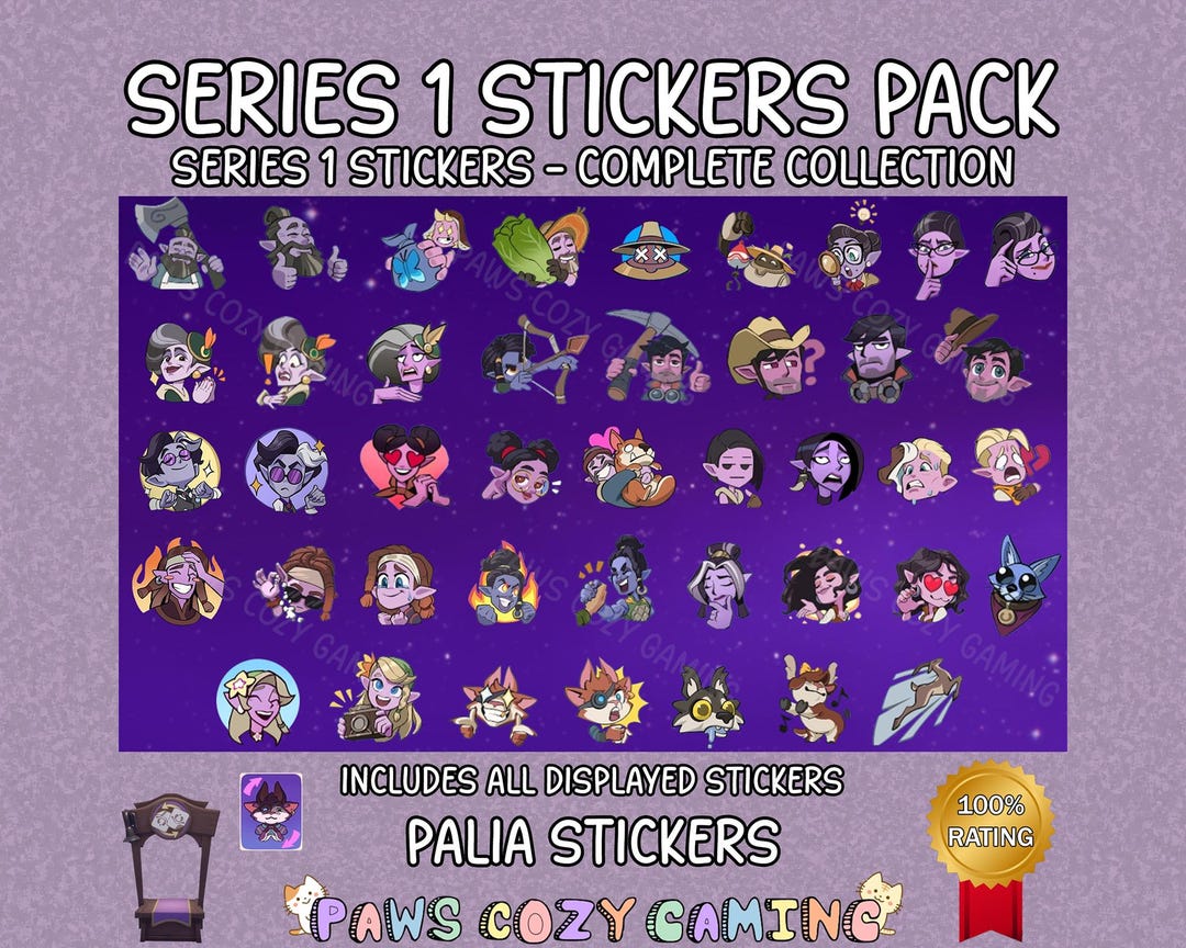 Palia Series 1 Stickers Pack - Complete Collection – Palia Plushies ...