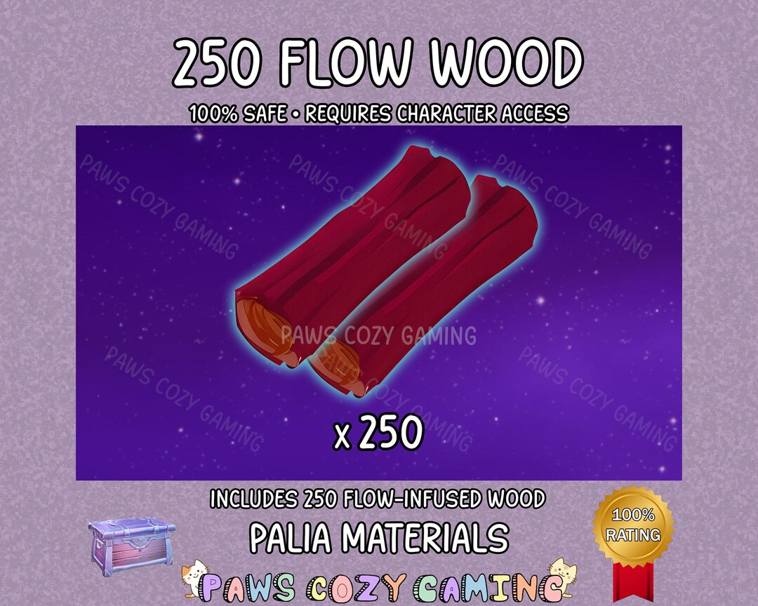 Palia Flow Wood Medium Pack - 250 Raw Flow Wood - Palia Flow Wood ...