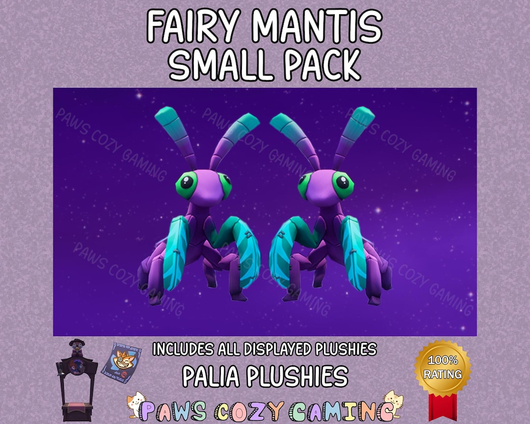 Palia Fairy Mantis Plushies Small Pack - Palia Community Vote Plushie ...