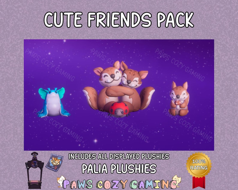 Palia Cute Friends Pack - Ogopuu Plushie - Ladybug Plush - Finding ...