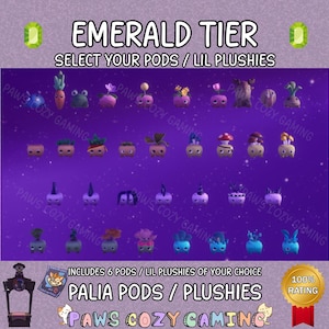 Palia Emerald Tier Plushies - Palia Plushies - Potato Pod - Lil Plush ...