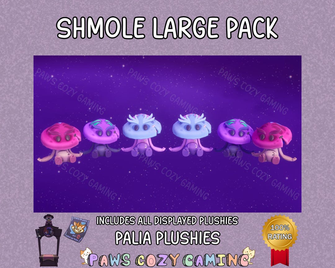 Palia Shmole Plushies Large Pack - Piksii Shmole Plushie - Elder Shmole ...