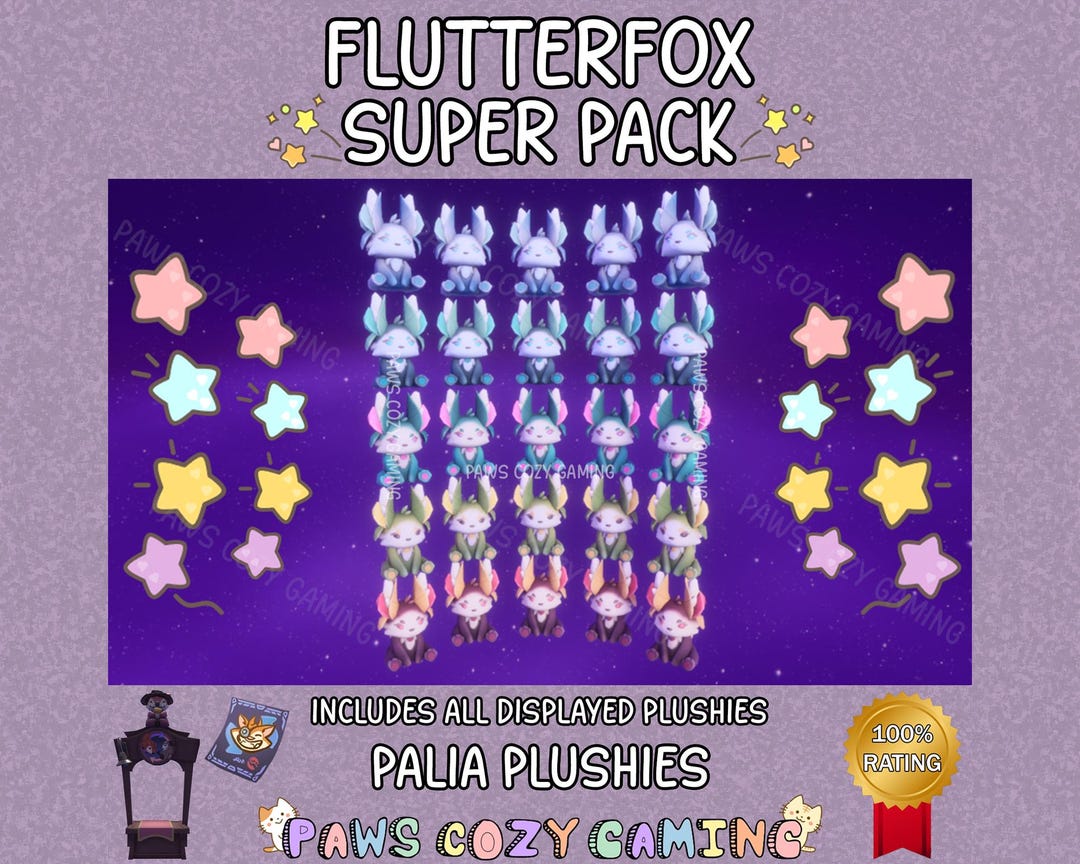 Palia Flutterfox Plushies Super Pack - Leafy - Fall Flutterfox - Spring ...