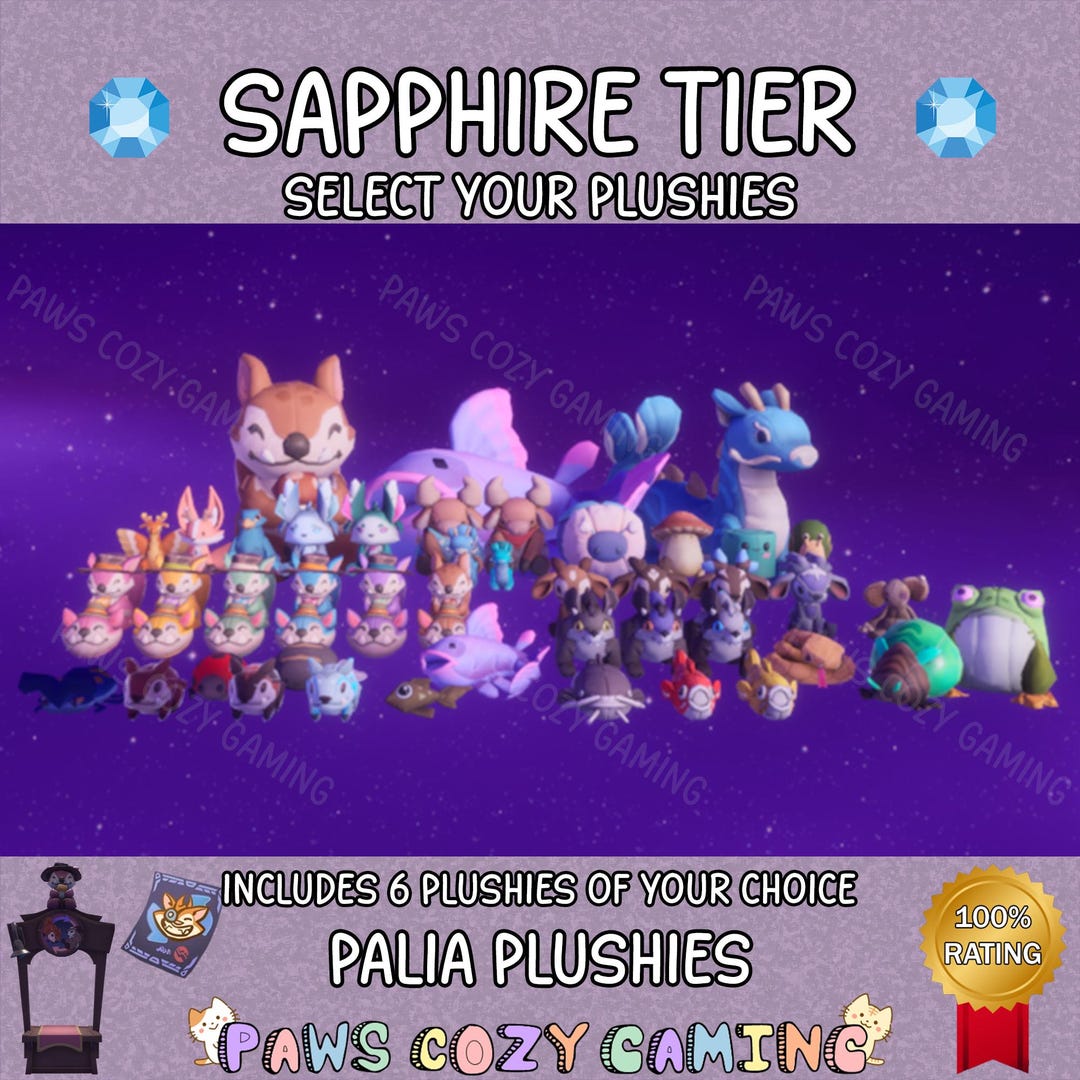 Palia Sapphire Tier Plushies - Sernuk - Muujin - Chapaa - Ladybug ...