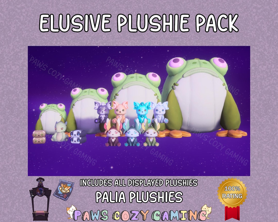 Palia Elusive Plushie Pack - Giga Frogbert - Big Frogbert - Giant Bee ...