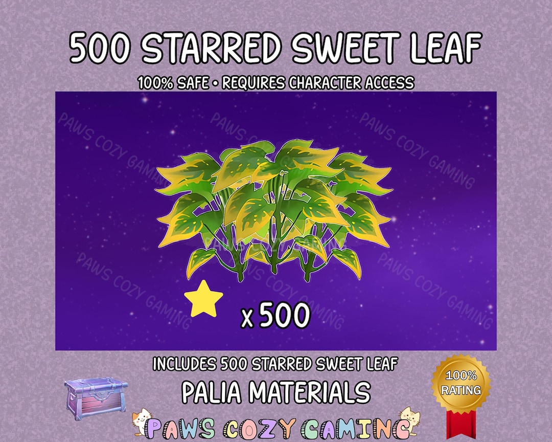 Palia Starred Sweet Leaf Large Pack - 500 Starred Sweet Leaf - Palia ...