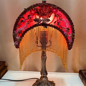 Handmade Retro Tassel Table Lamp: DIY Moon Rose Design - Etsy