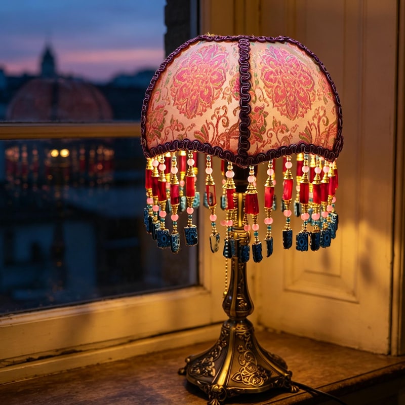 Fringe Lamp Boudoir - Etsy