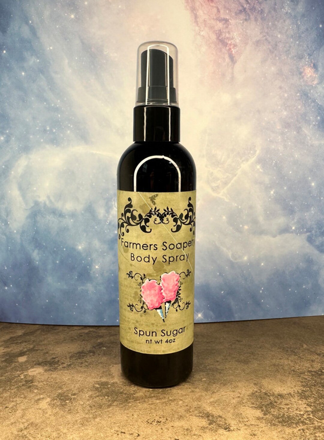 Spun Sugar Scented 4oz Body Spray - Cotton Candy Body Spritz Fragrance ...