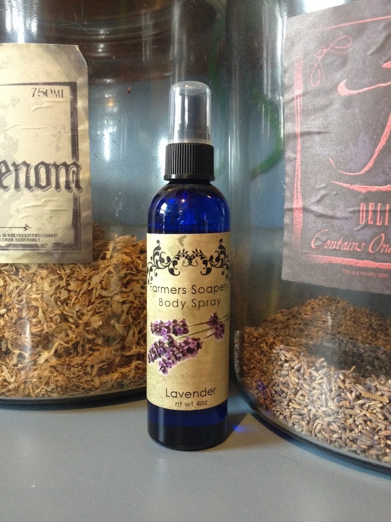 Lavender Scented 4oz Body Spray Body Spritz Fragrance Hair - Etsy