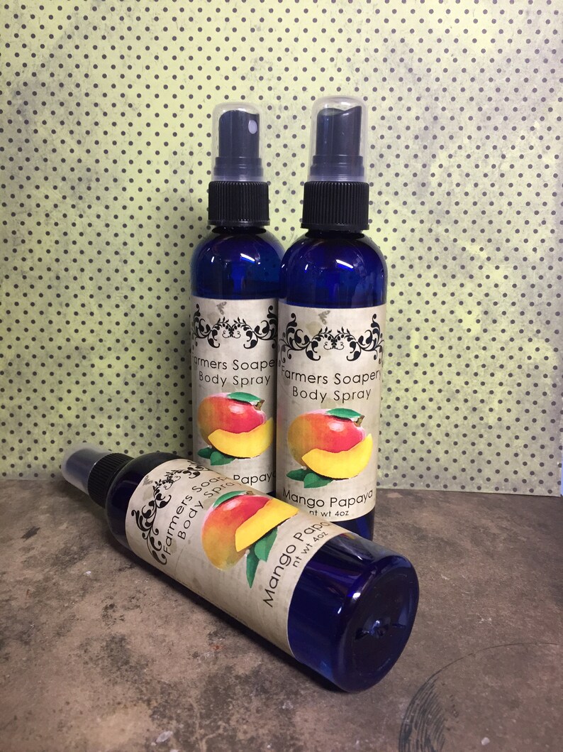 Mango Papaya Scented 4oz Body Spray and Hair Spritz Body - Etsy