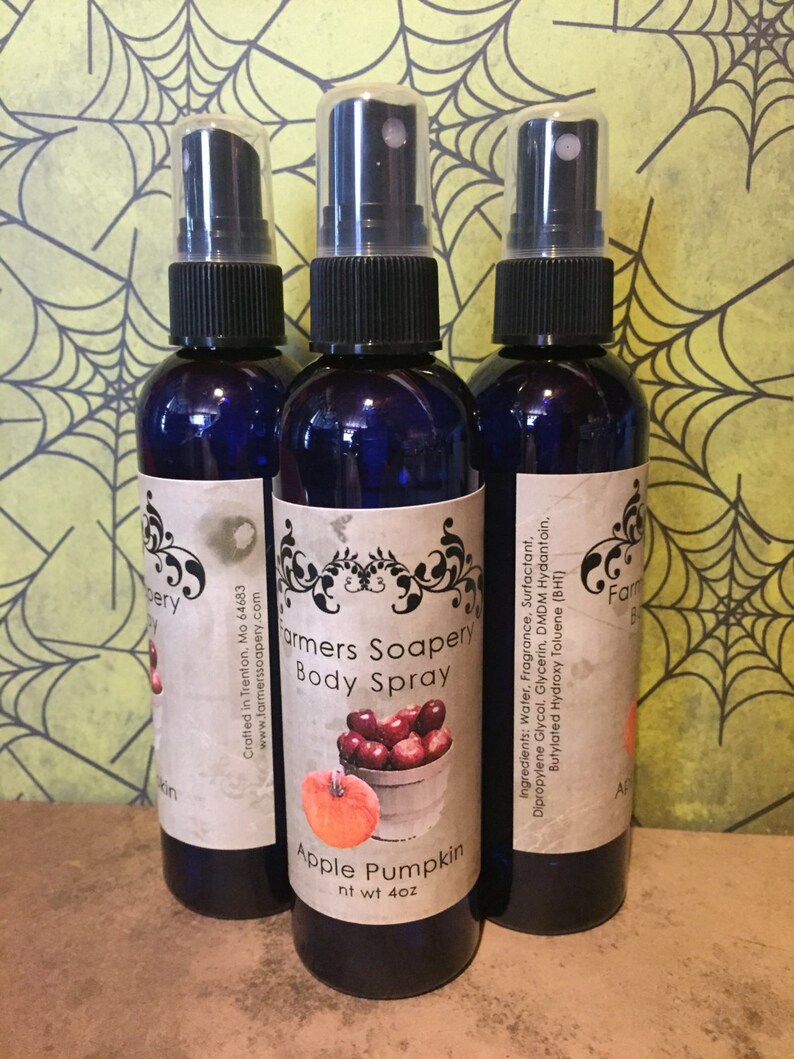 Apple Pumpkin Scented 4oz Body Spray Body Spritz Fragrance - Etsy