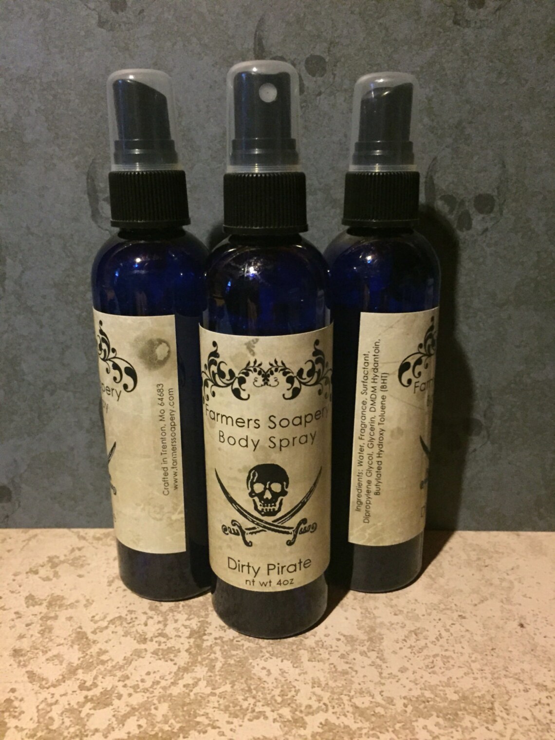 Dirty Pirate Scented 4oz Body Spray Bay Rum Body Spritz - Etsy
