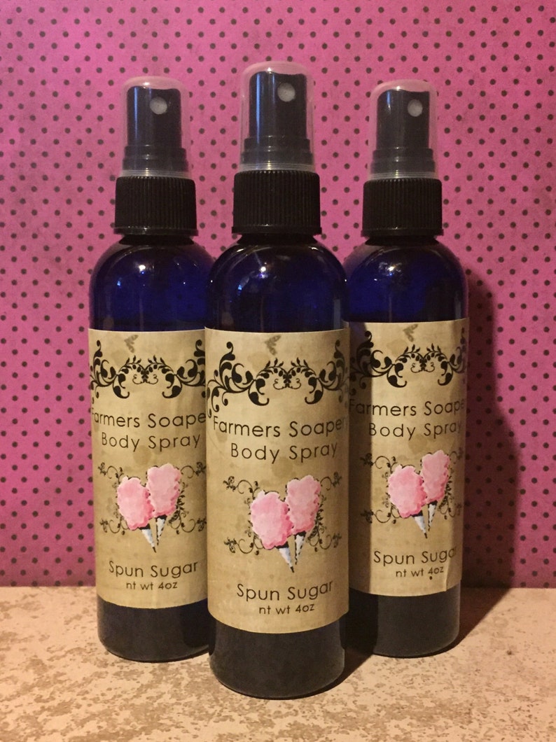 Spun Sugar Scented 4oz Body Spray cotton candy Body Spritz | Etsy