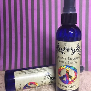 Hippie Chick Scented 4oz Body Spray Lavender Patchouli Body Spritz ...