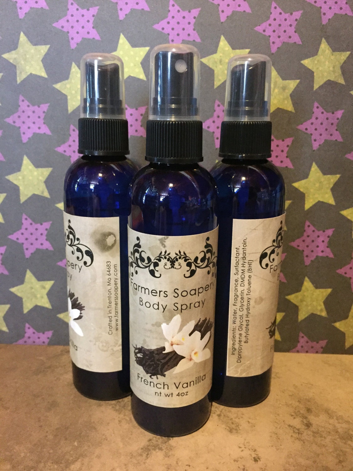 French Vanilla Scented 4oz Body Spray Body Spritz Fragrance - Etsy Ireland