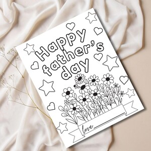 Printable Fathers Day Card | All About Dad Card From Kids | Coloring ...