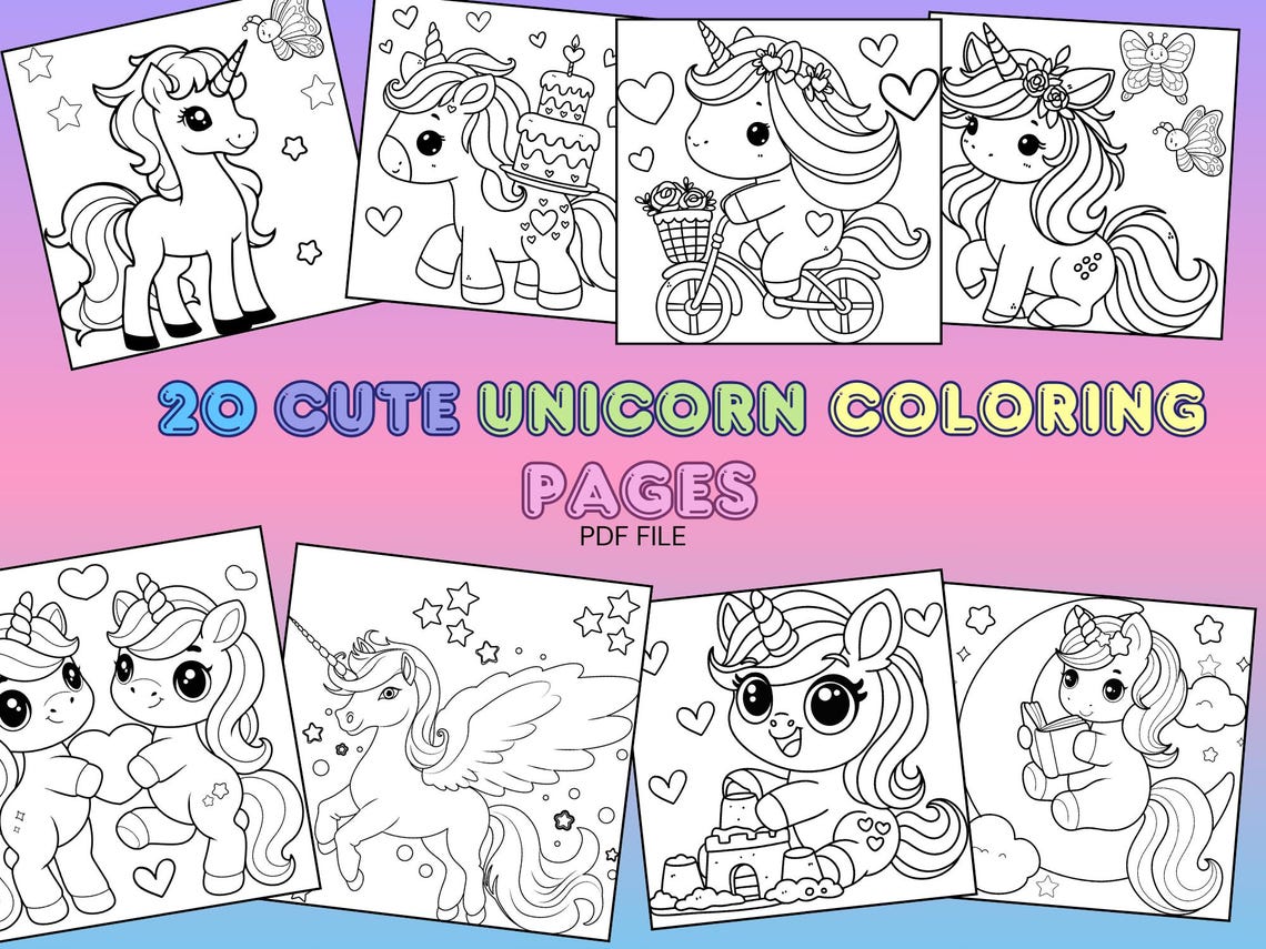 Unicorn Coloring Pages, Unicorn Coloring Pages for Kids, Unicorn Sheets ...