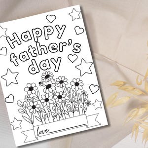 Printable Fathers Day Card | All About Dad Card From Kids | Coloring ...