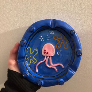 Spongebob Ash Tray, Trinket Dish, Spongebob Gift, Ash Tray, Spongebob ...