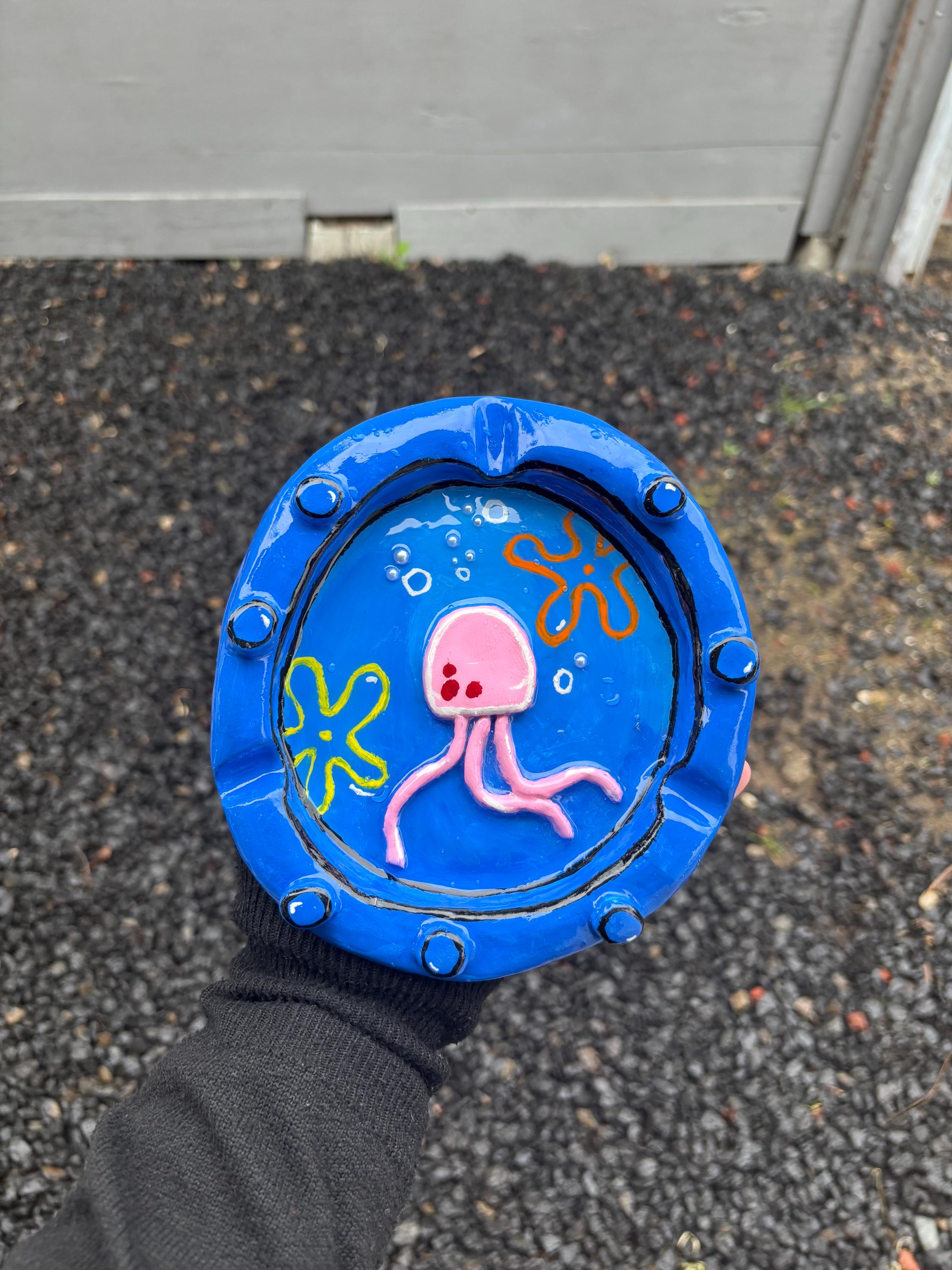 Spongebob Ash Tray, Trinket Dish, Spongebob Gift, Ash Tray, Spongebob ...