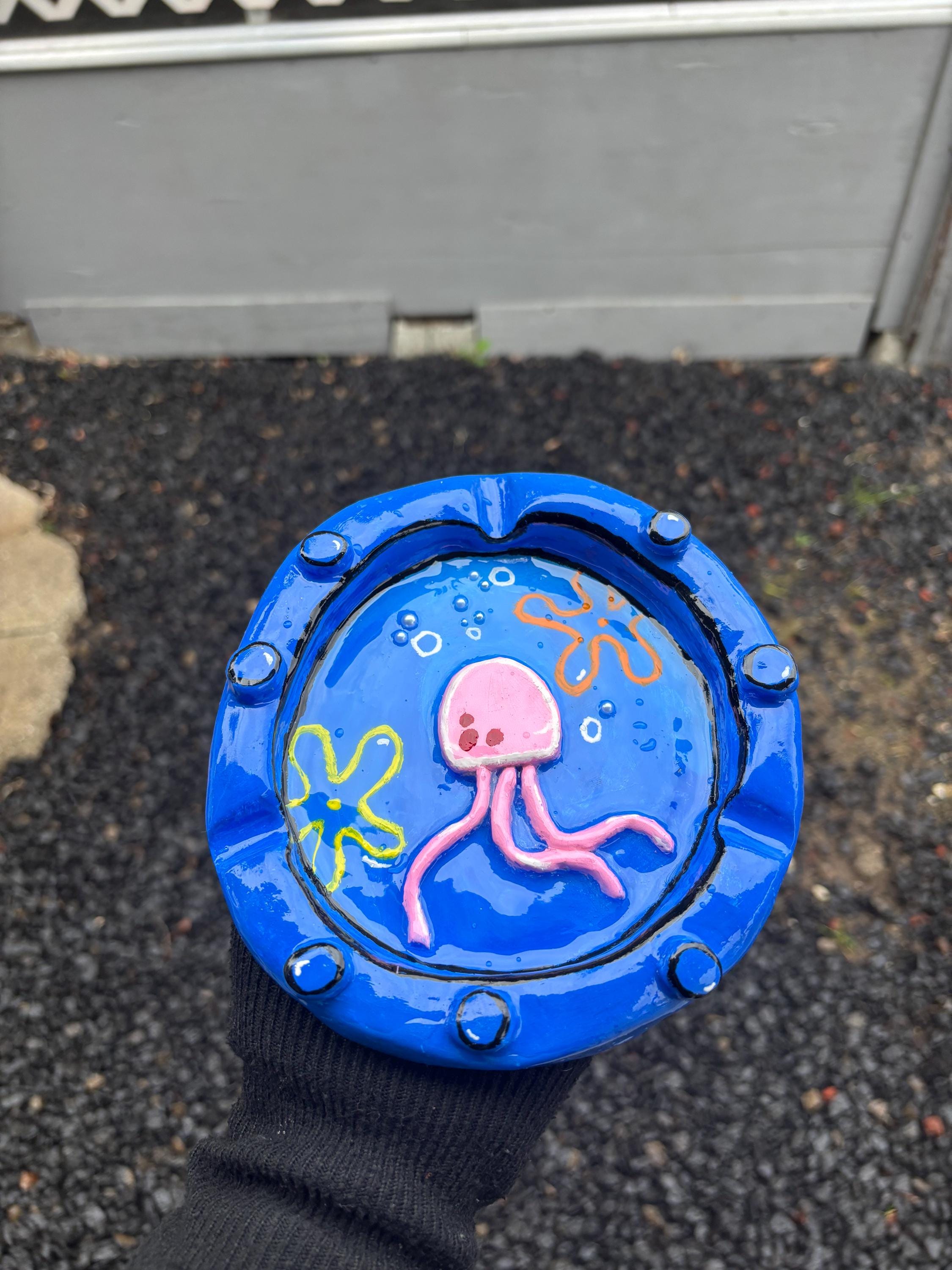 Spongebob Ash Tray, Trinket Dish, Spongebob Gift, Ash Tray, Spongebob ...