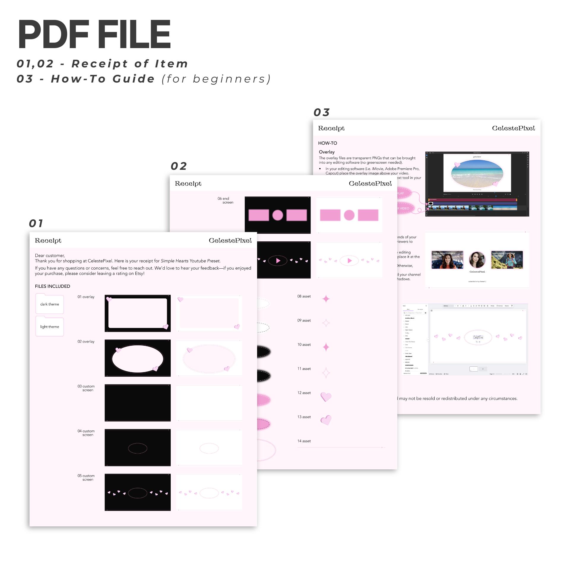 Youtube Branding Kit - Aesthetic Youtube Overlay, Intro & Outro ...