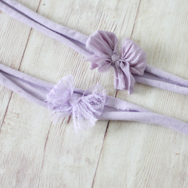 Silk Lavender Bow - Etsy