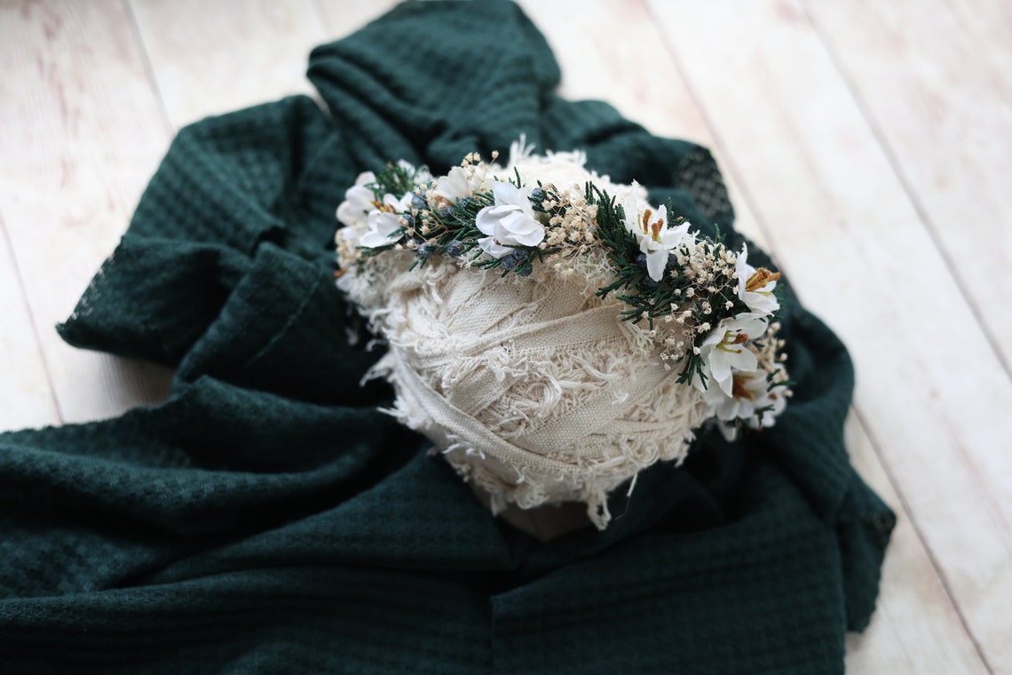Juniper Newborn Juniper Berries Christmas Organic Flower Crown - Etsy