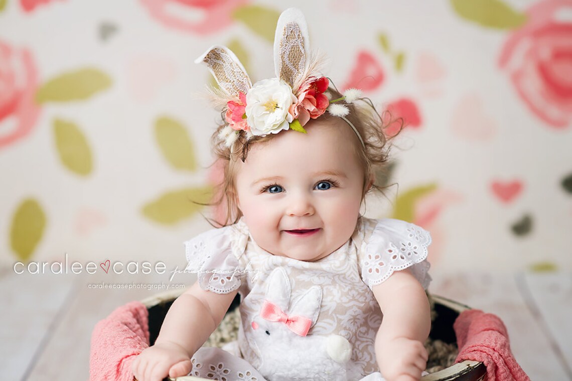 Some Bunny to Love Easter Spring Bunny Rabbit Flower Crown - Etsy