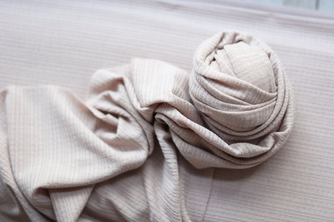 Averie Collection Taupe Greige Texture Newborn Stretch Knit Beanbag ...
