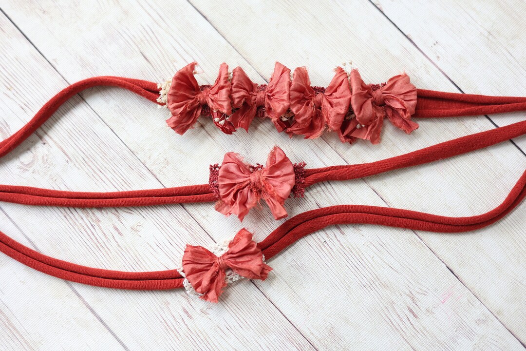 Fallon Spice Fall Pumpkin Burnt Orange Simple Silk Bow - Etsy