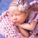 Laurine Lavender Blue Mauve and Vintage Blush Pink Satin Rose Dainty ...